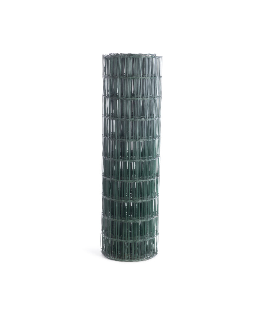 Green PVC Coated EURO Fence 4" x 2" Welded Wire Mesh Garden Fencing ...