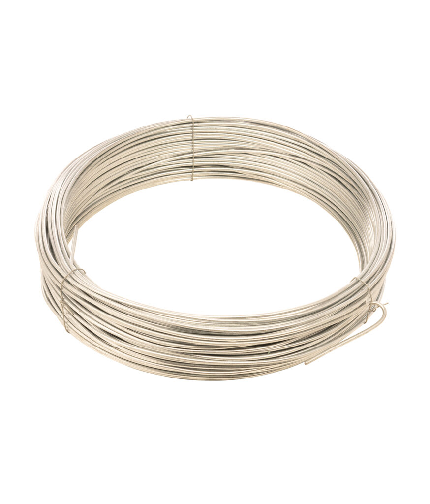 50m Galvanised Straining Wire 2.5mm 3mm Tensioning Fence Line Wire ...
